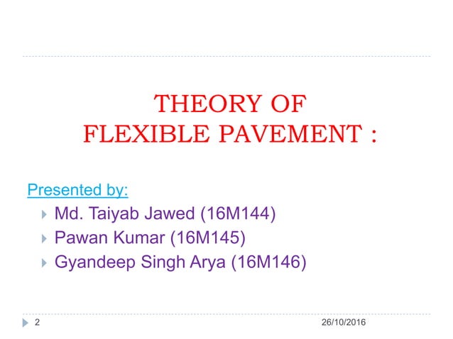 Flexible pavement presentation | PPTX