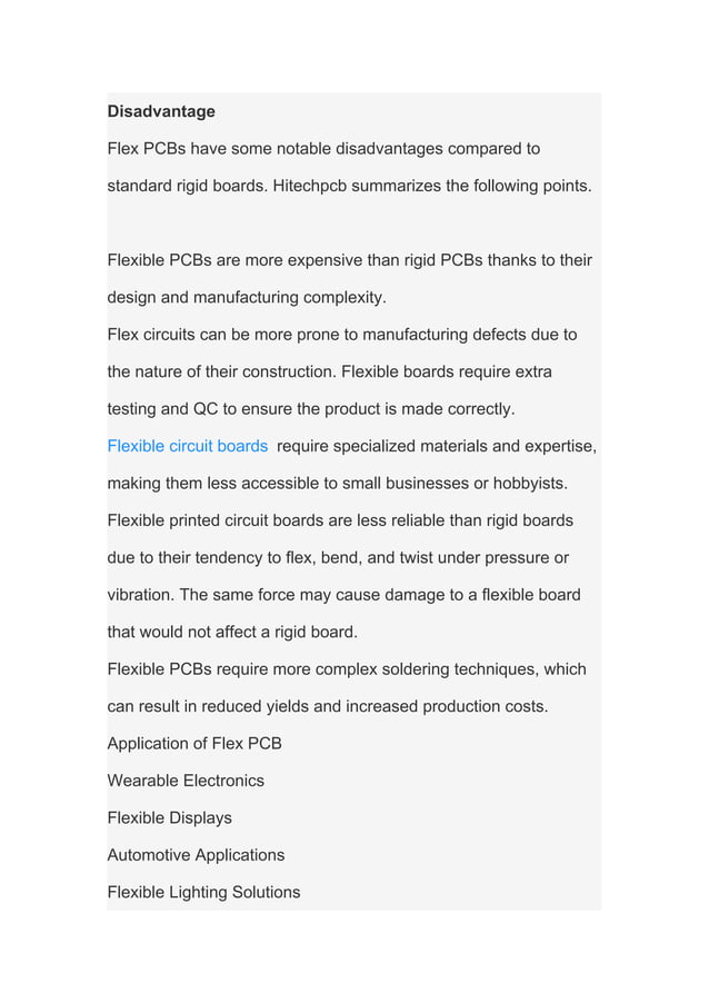 Flexible PCB and its Material, FPCB Design, Manufacturing, Advantages ...