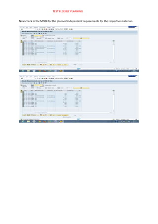 Flexible planning in sap pp | DOC