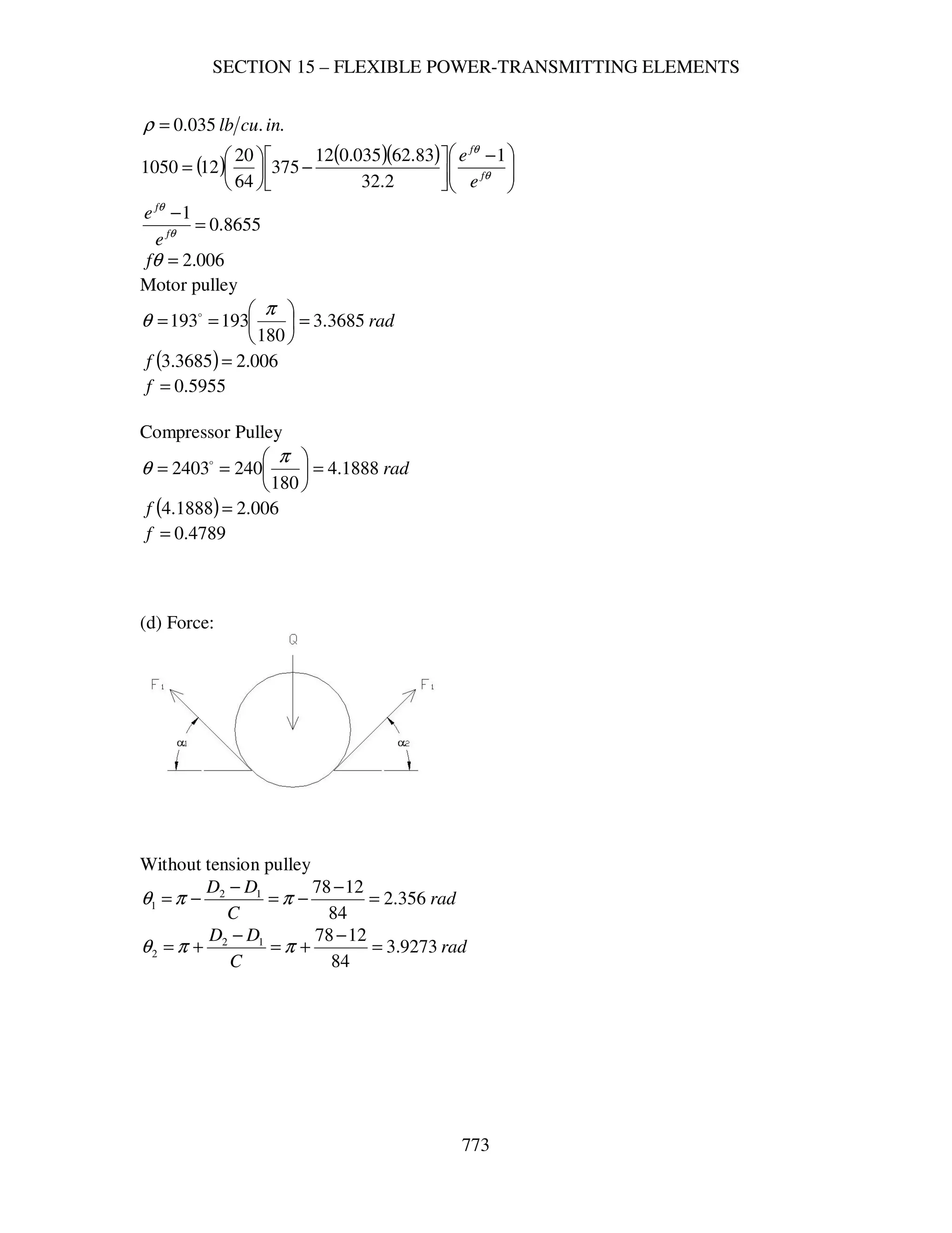 Design of machine elements - V belt, Flat belt, Flexible power ...