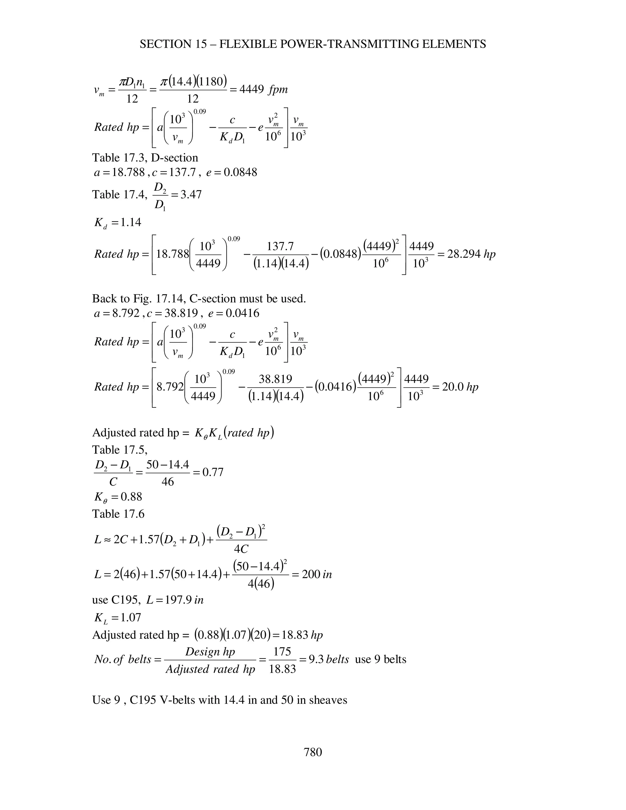 Design of machine elements - V belt, Flat belt, Flexible power ...