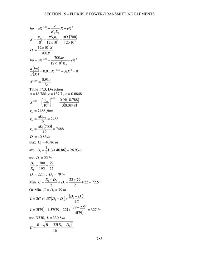 Design of machine elements - V belt, Flat belt, Flexible power ...
