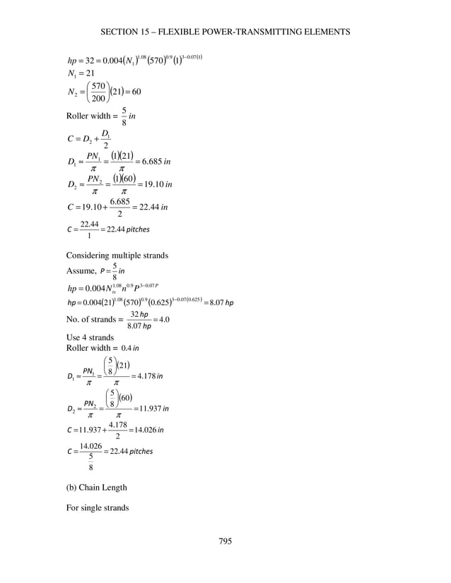 Design of machine elements - V belt, Flat belt, Flexible power ...