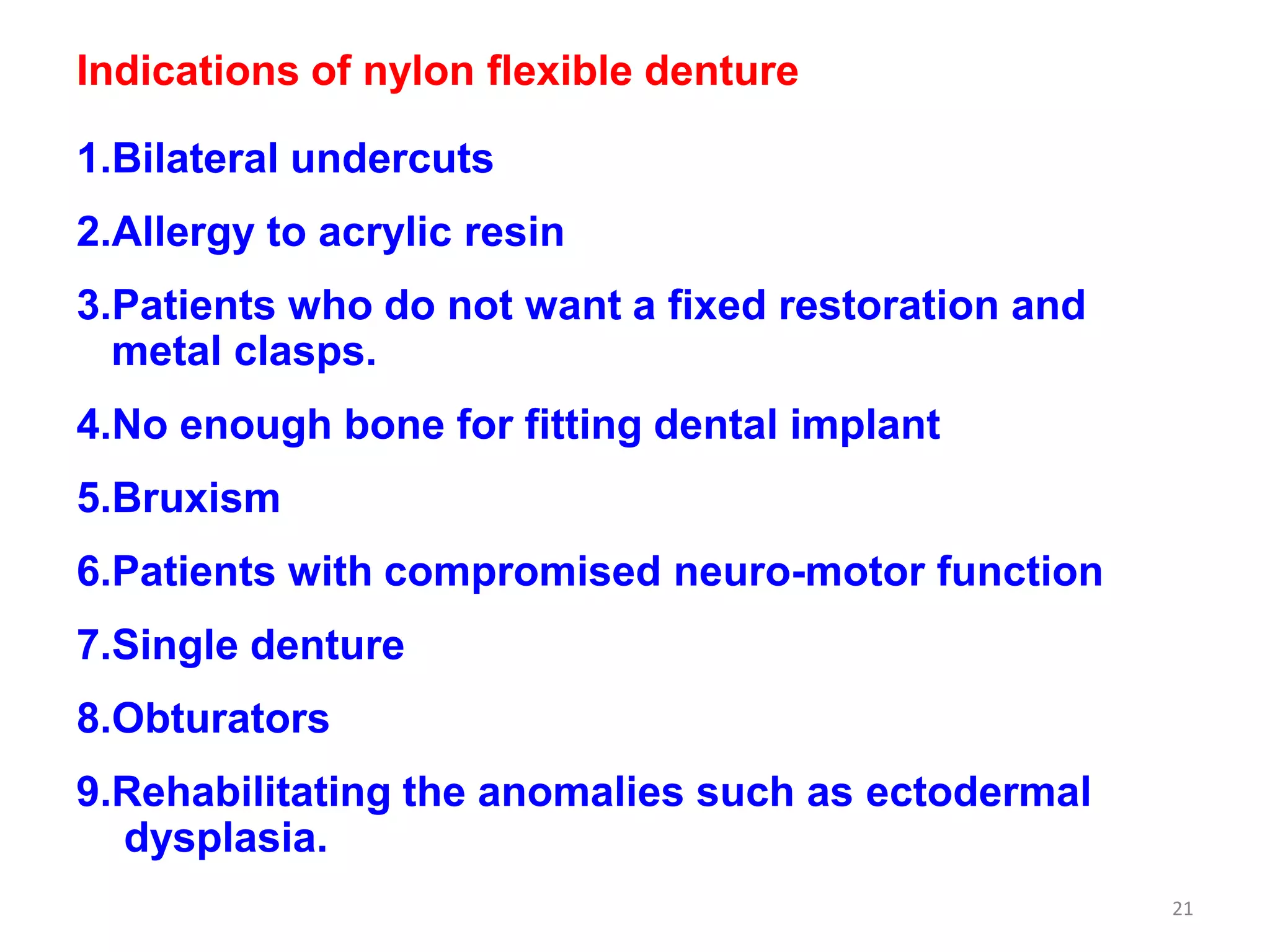 Flexible resin denture presentation power point | PPTX