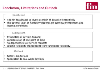 Flexibilization of service processes: toward an economic optimization ...
