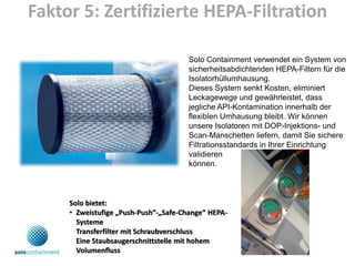 Flexibles schutzhüllen containment OEB 5 - API's | PPT