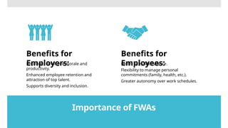 Flexible Work Arrangements (FWAs) MOM regulations | PPTX