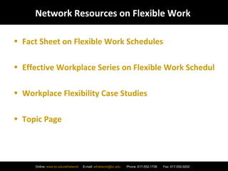 Flexible Work Arrangements Slideshare 2 26 09 Revised | PPT