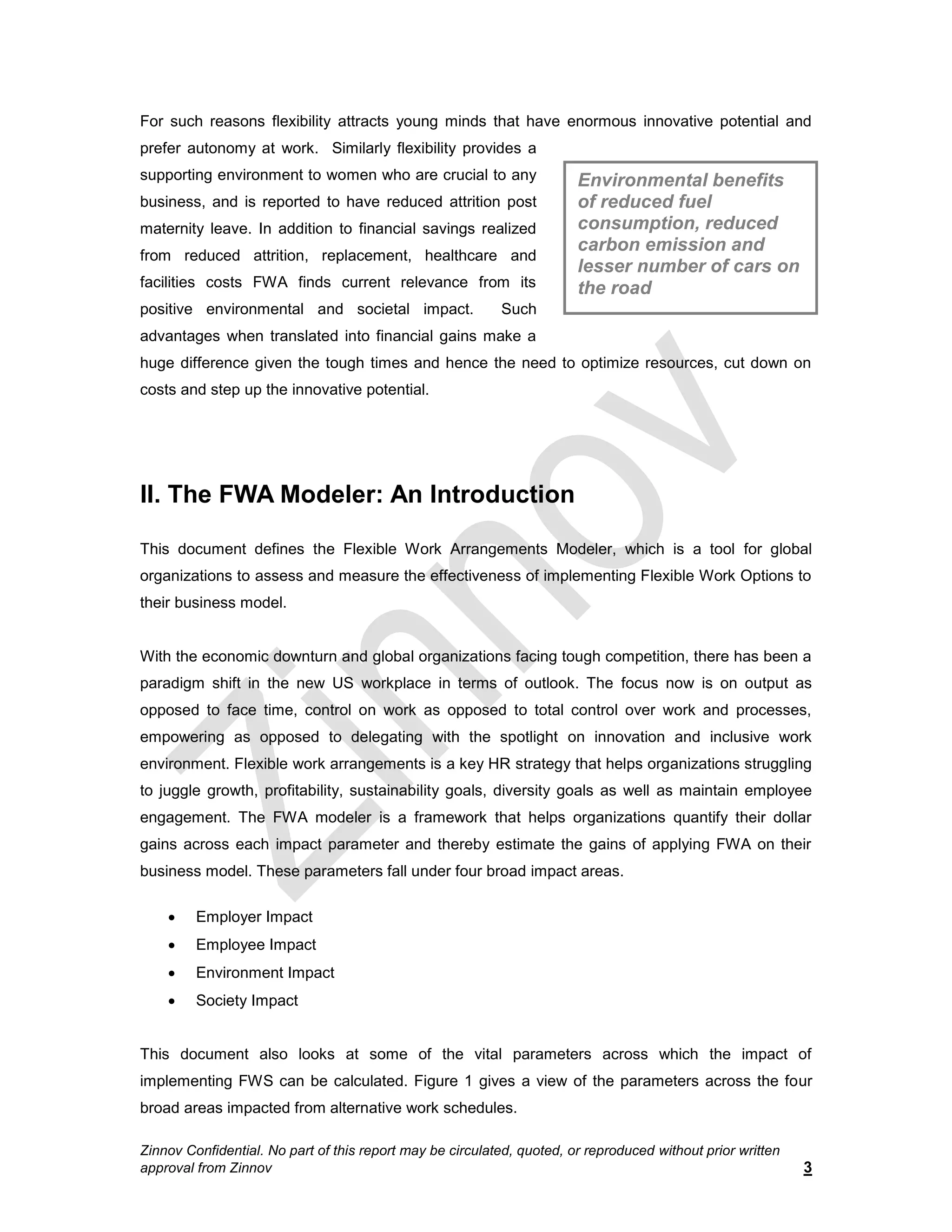 Flexible Work Arrangements Modeler | PDF