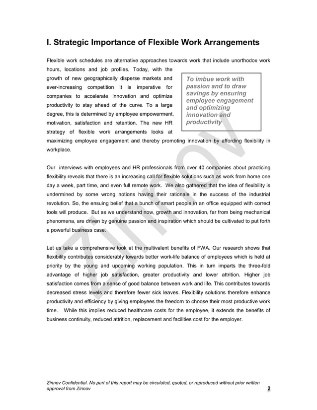 Flexible Work Arrangements Modeler | PDF