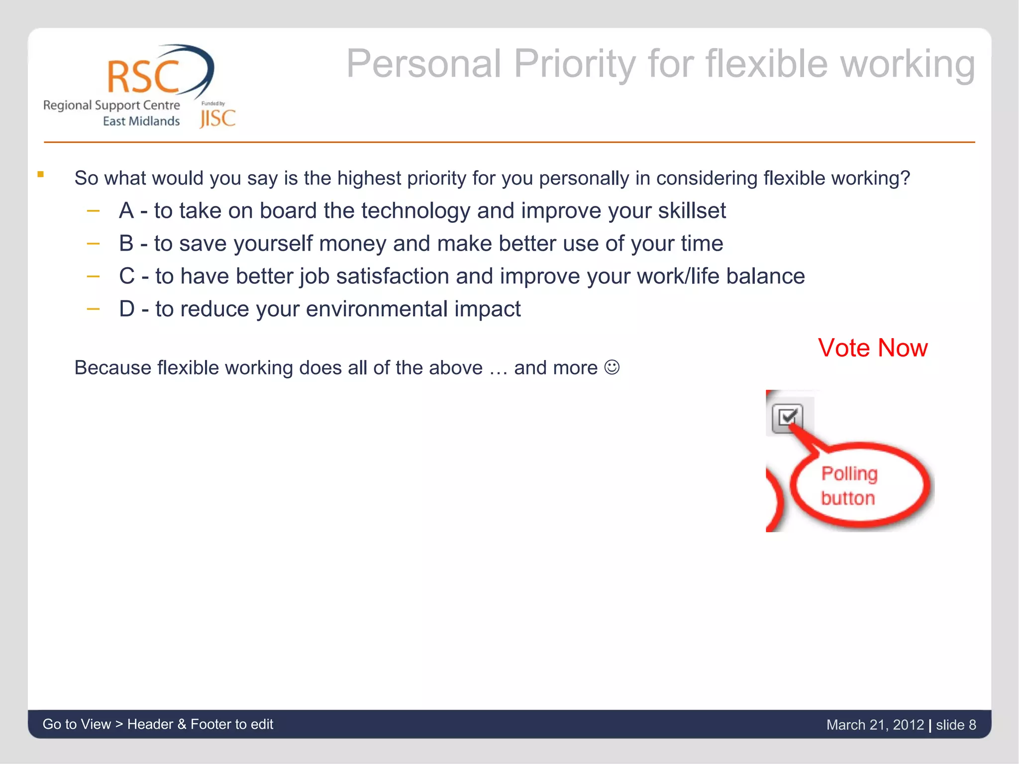 Implementing a Flexible Working Practice In Your Organisation | PPT