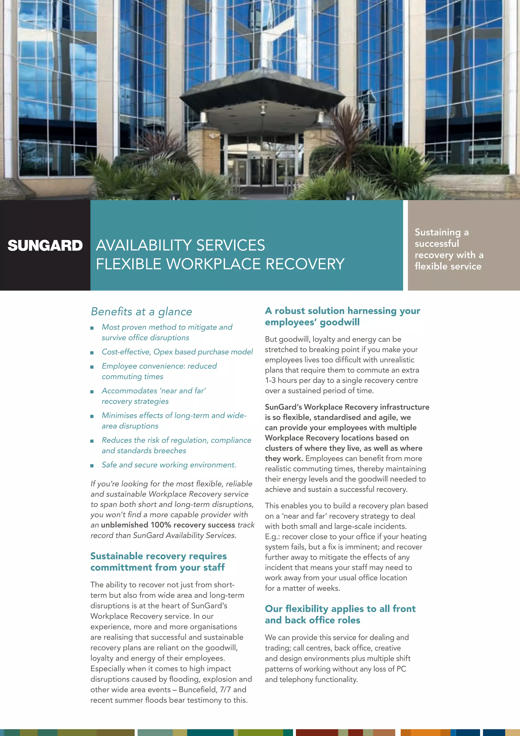SunGard Flexible Workplace Recovery | PDF