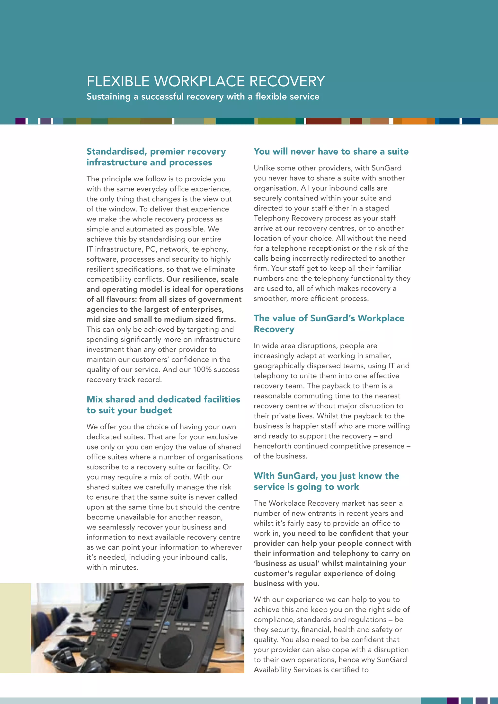 SunGard Flexible Workplace Recovery | PDF