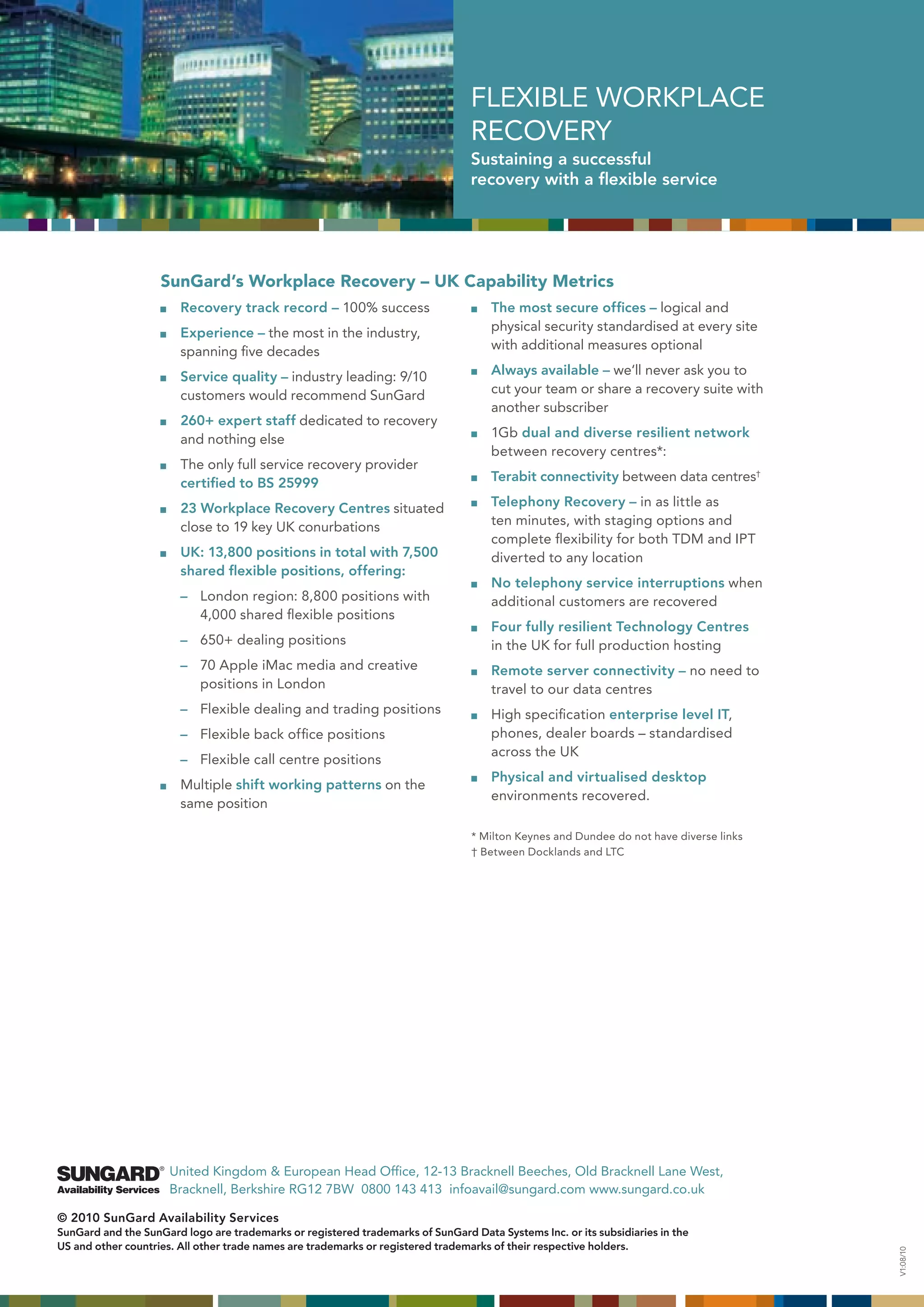 SunGard Flexible Workplace Recovery | PDF