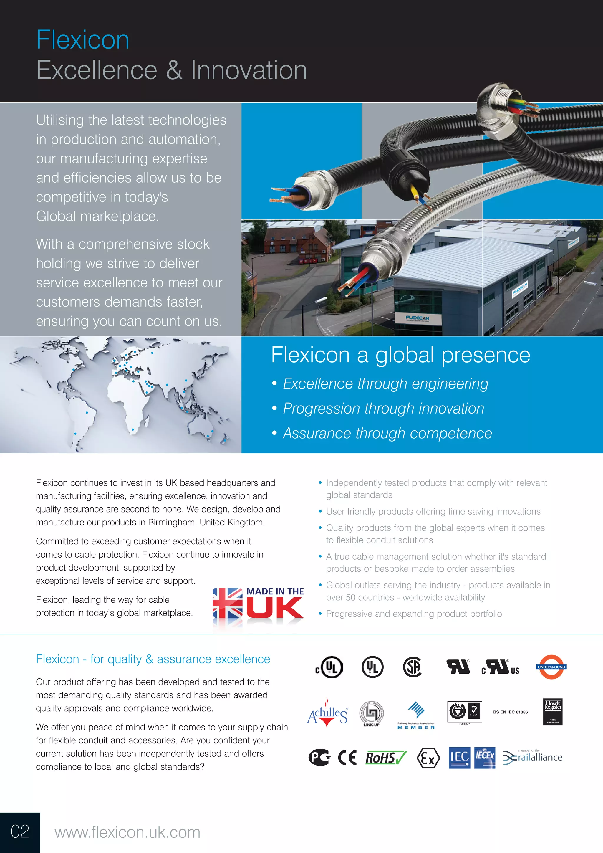 Flexicon Flexible Conduit Solutions and Fittings for Hazardous Area - Low Fire Hazard LFH, Low ...