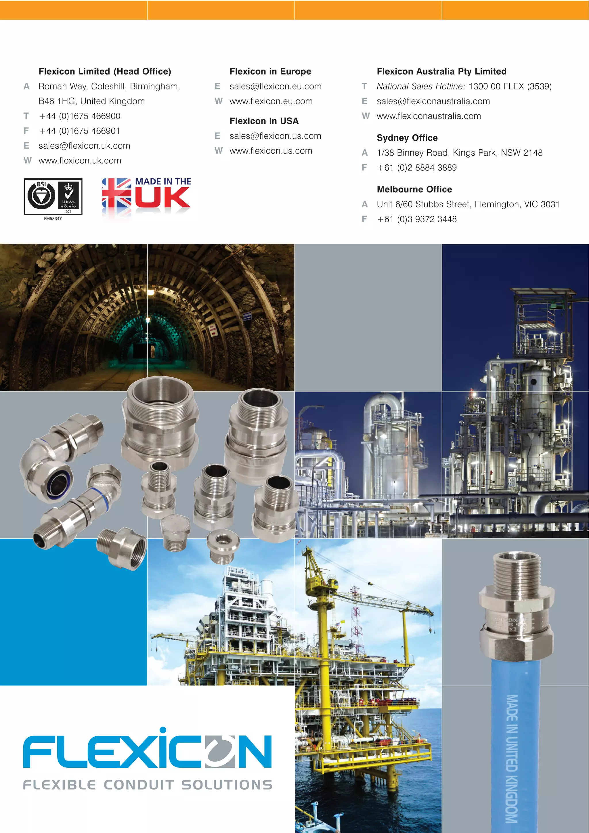 Flexicon Flexible Conduit - Hazardous Areas ATEX Conduit Catalogue | PDF