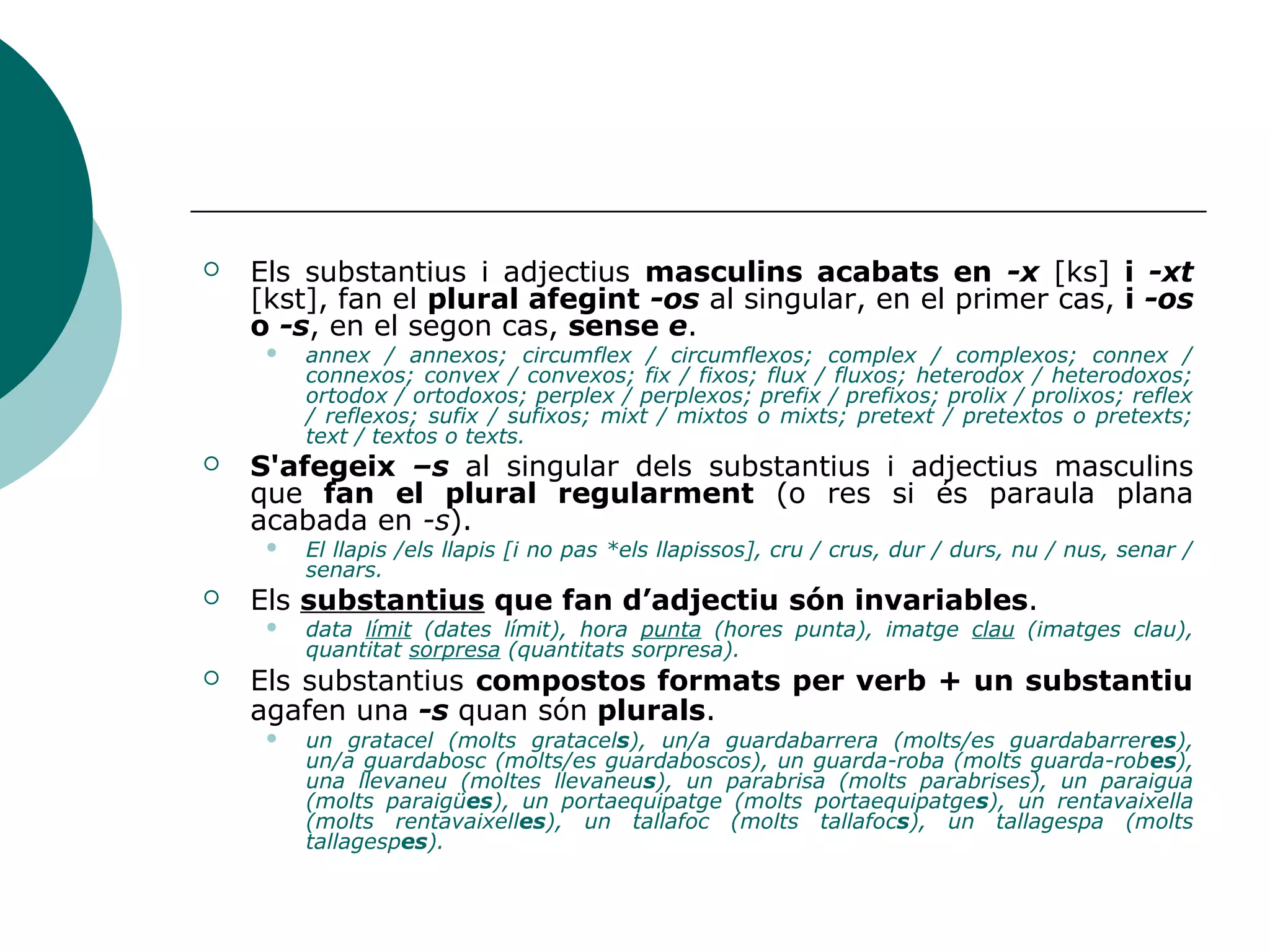 Flexió del nom i l'adjectiu | PPT