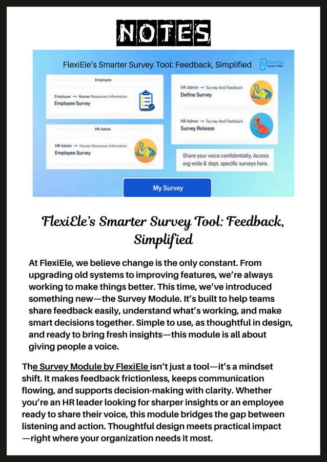FlexiEle’s Smarter Survey Tool: Feedback, Simplified | PDF