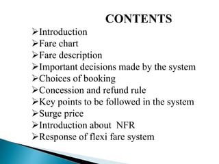 Flexi fare system | PPTX
