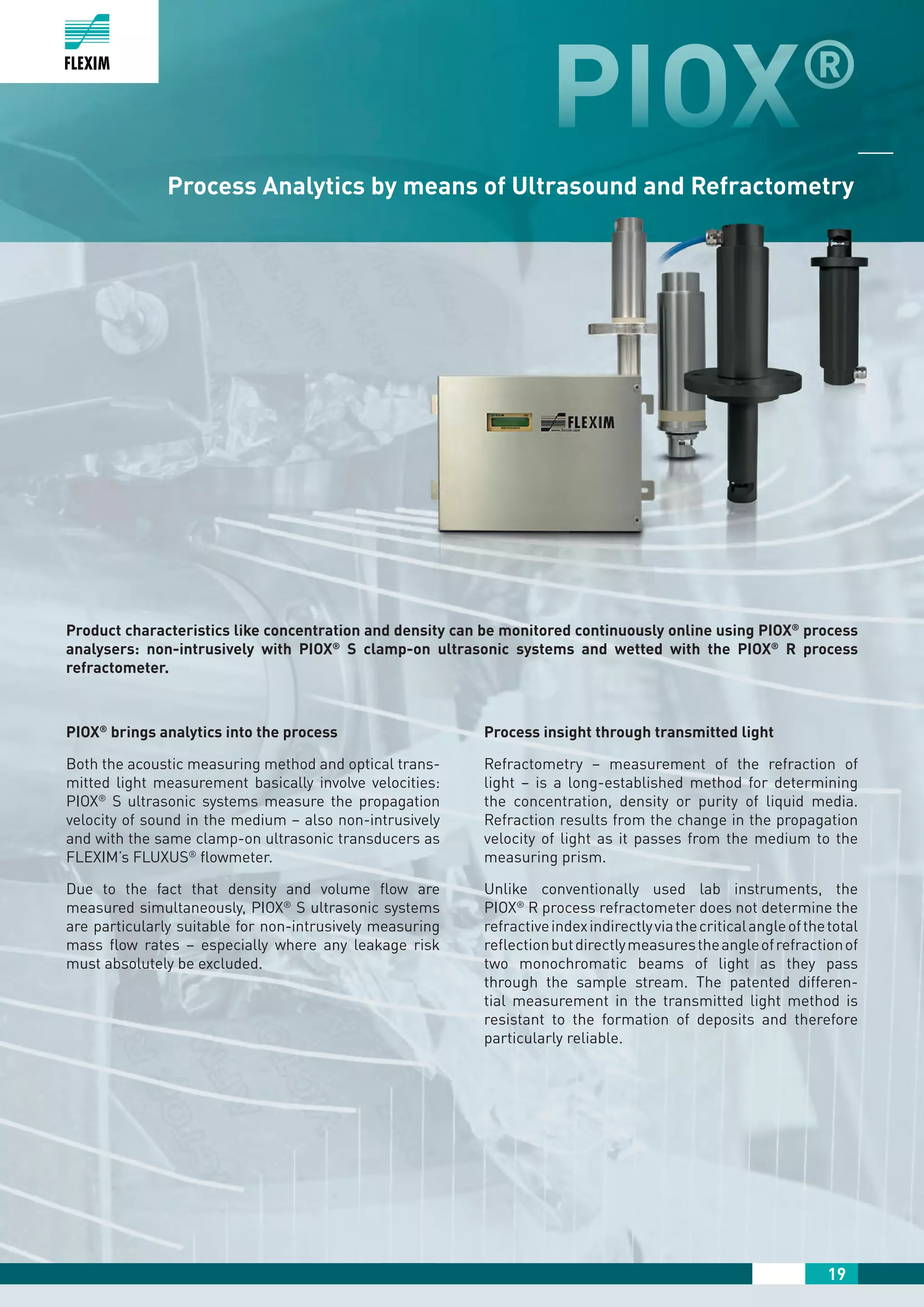 Flexim - Ultrasonic Clamp-on Hazardous Area Flow Meters - Brochure | PDF