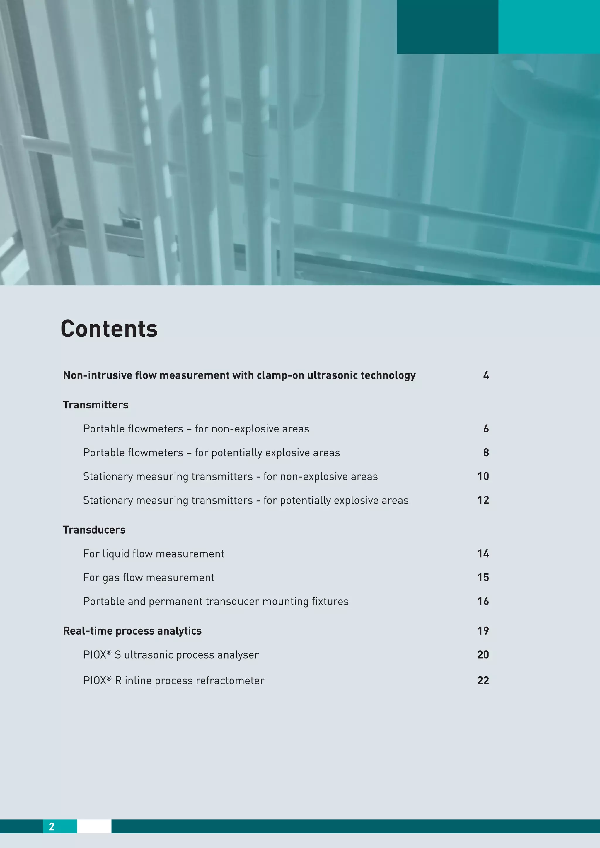Flexim - Ultrasonic Clamp-on Hazardous Area Flow Meters - Brochure | PDF