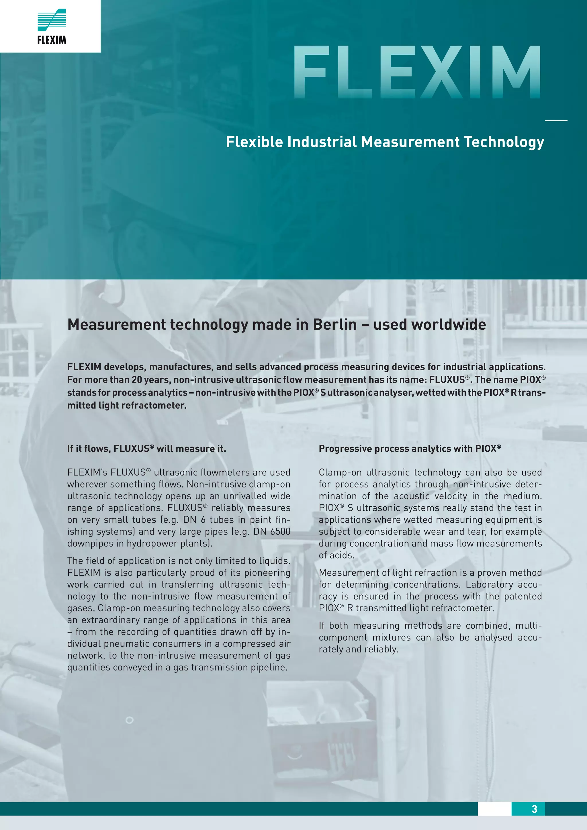 Flexim - Ultrasonic Clamp-on Hazardous Area Flow Meters - Brochure | PDF