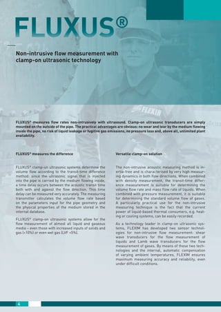 Flexim - Ultrasonic Clamp-on Hazardous Area Flow Meters - Brochure | PDF