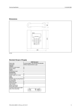 Flexim FLUXUS G608 Portable Ultrasonic Flow Measurement of Gas in ...