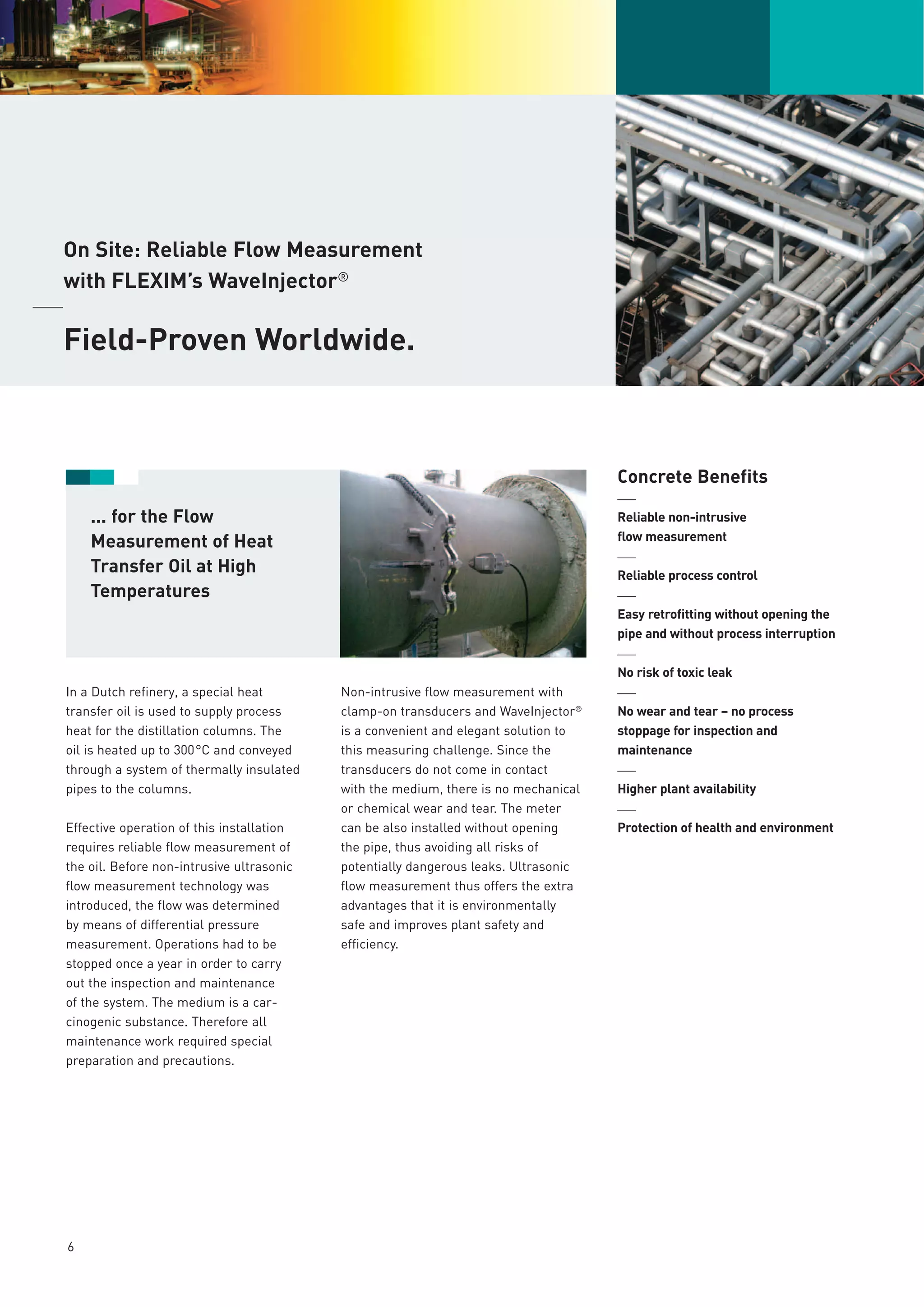 Flexim Fluxus Ultrasonic Flow Meters - Flow Measurement In Refineries ...