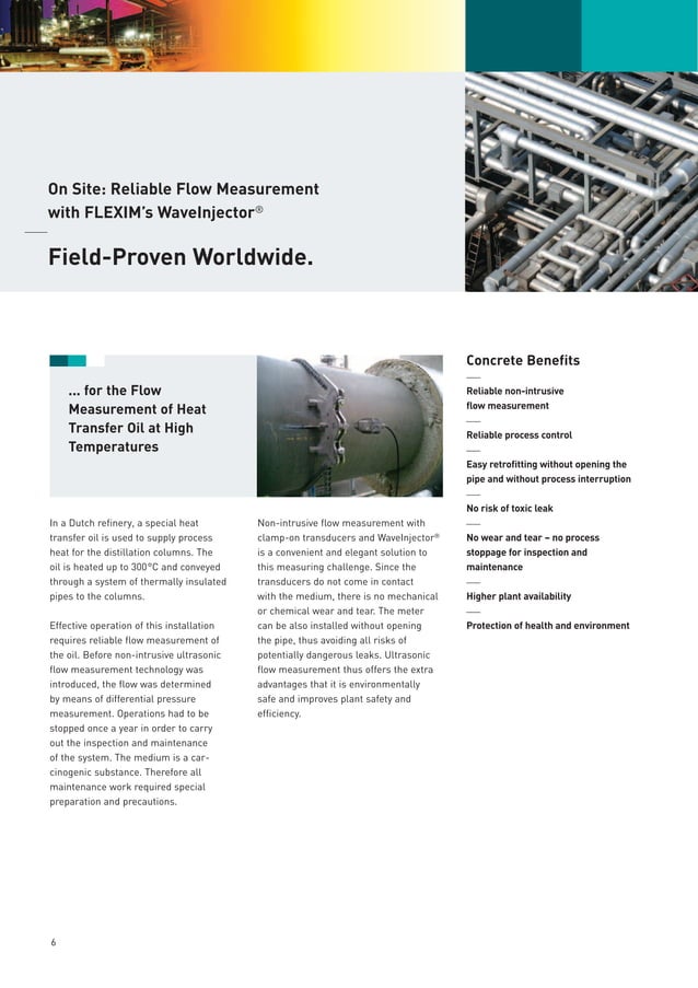 Flexim Fluxus Ultrasonic Flow Meters - Flow Measurement In Refineries ...