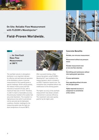 Flexim Fluxus Ultrasonic Flow Meters - Flow Measurement In Refineries ...