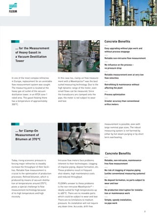 Flexim Fluxus Ultrasonic Flow Meters - Flow Measurement In Refineries - Brochure | PDF