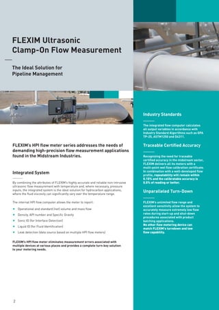 Flexim Fluxus Ultrasonic Flow Meters - Flow Measurement In The ...