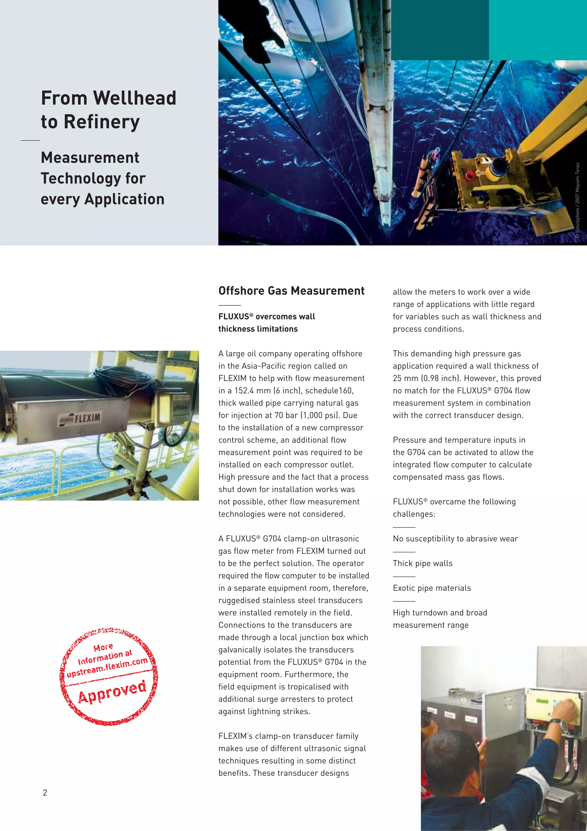 Flexim Fluxus Ultrasonic Flow Meters - Flow measurement Of Oil & Gas Within The Upstream ...