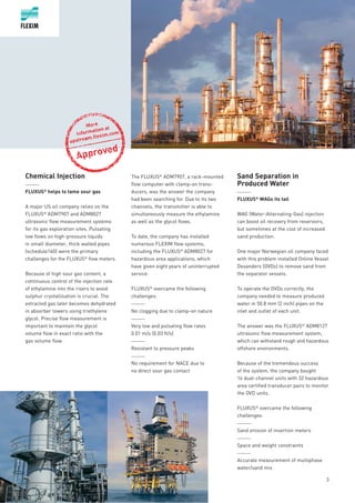 Flexim Fluxus Ultrasonic Flow Meters - Flow measurement Of Oil & Gas ...