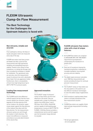 Flexim Fluxus Ultrasonic Flow Meters - Flow measurement Of Oil & Gas ...