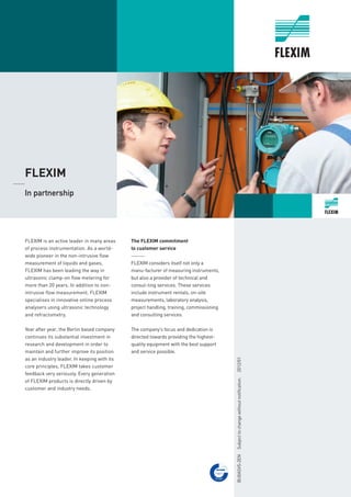 Flexim Fluxus Ultrasonic Gas Flow Meters - G Gas Meter Series - Brochure - english | PDF ...