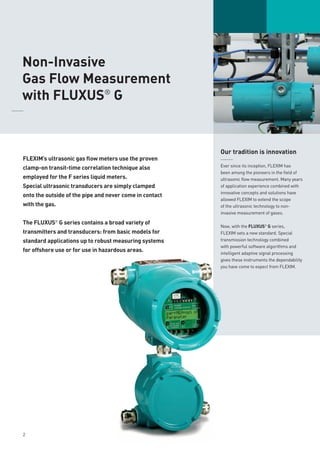 Flexim Fluxus Ultrasonic Gas Flow Meters - G Gas Meter Series ...
