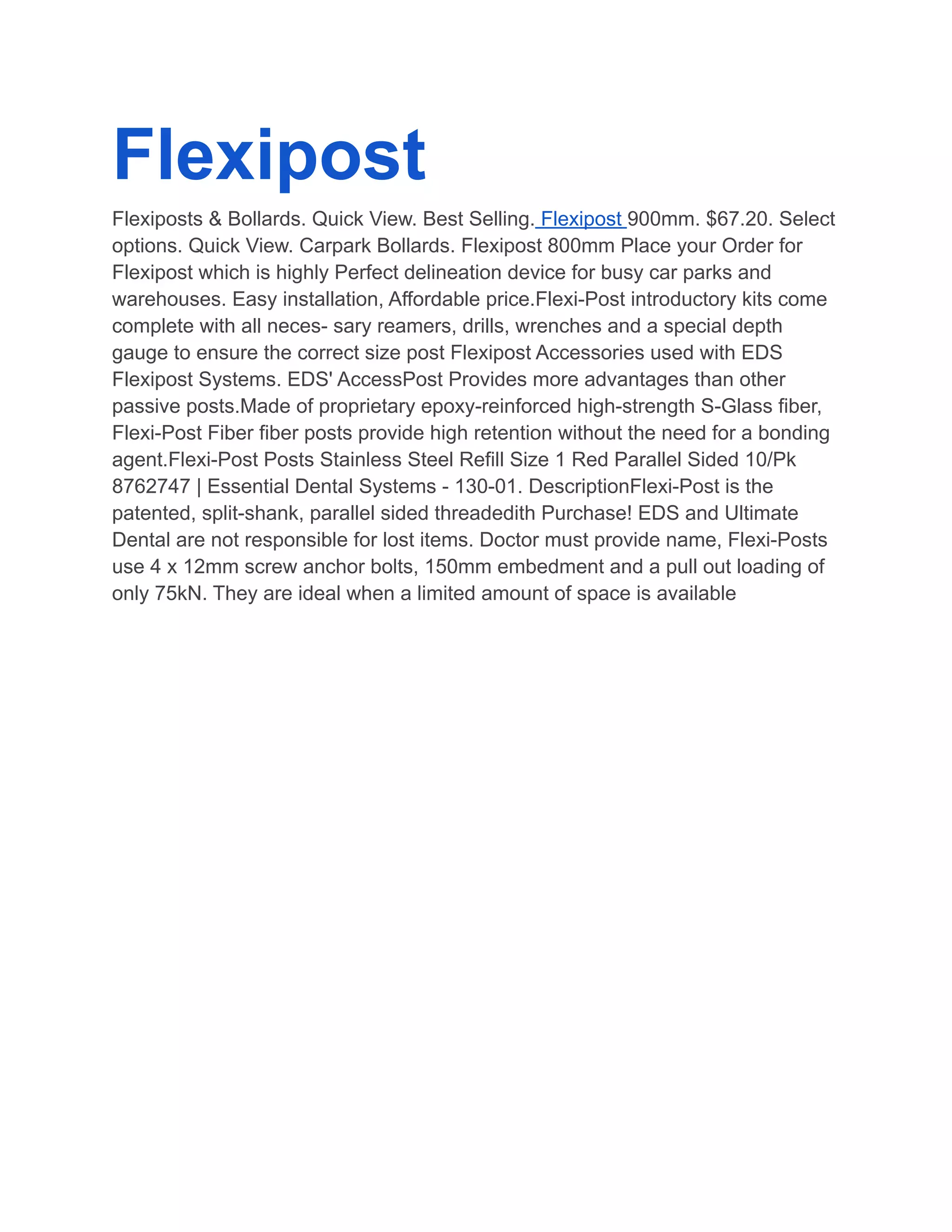 Flexipost hazard warning signs | PDF
