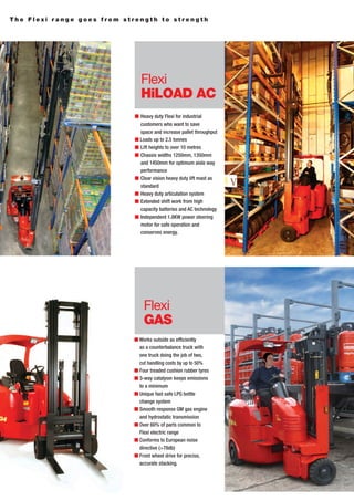 Flexi range of articulated fork lift trucks | PDF