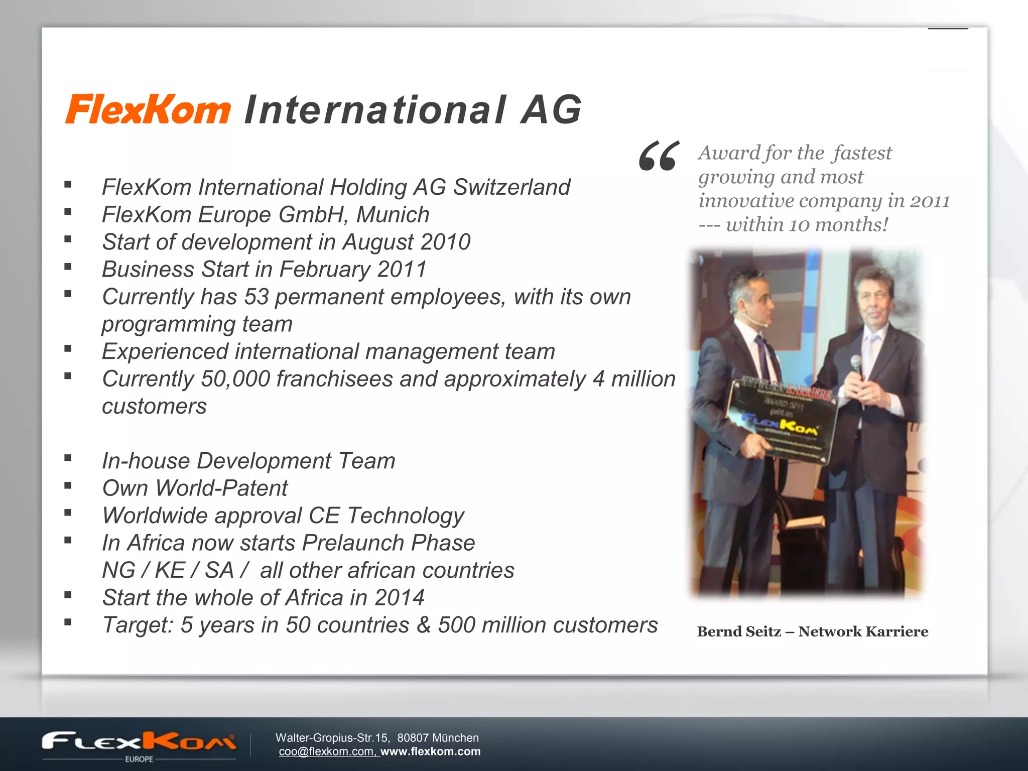 Flexkom Innovative Business Opportunity Check Website Http Www