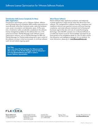 FlexNet Manager for VMware | PDF