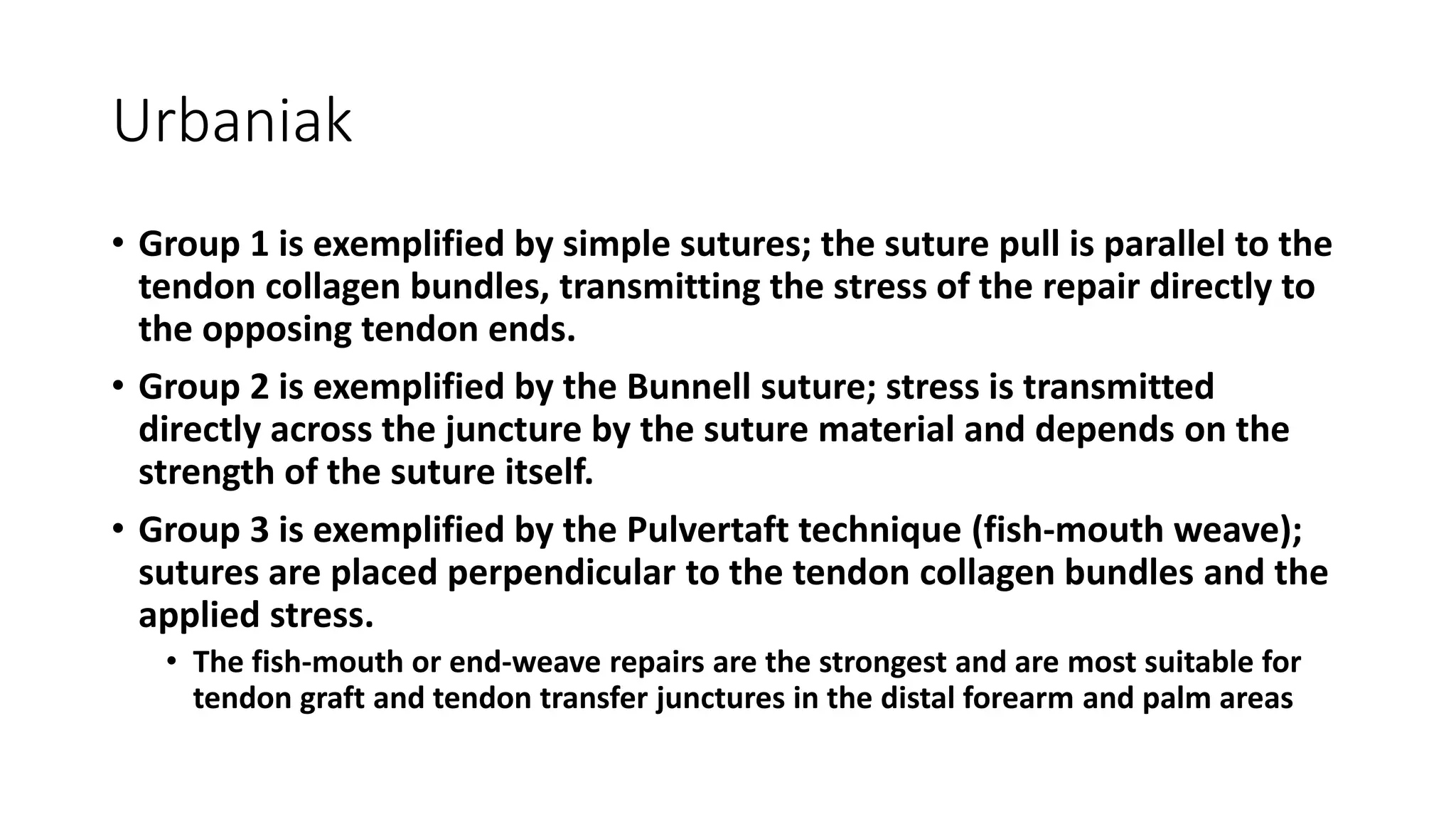 Flexor and extensor tendon injury | PPTX