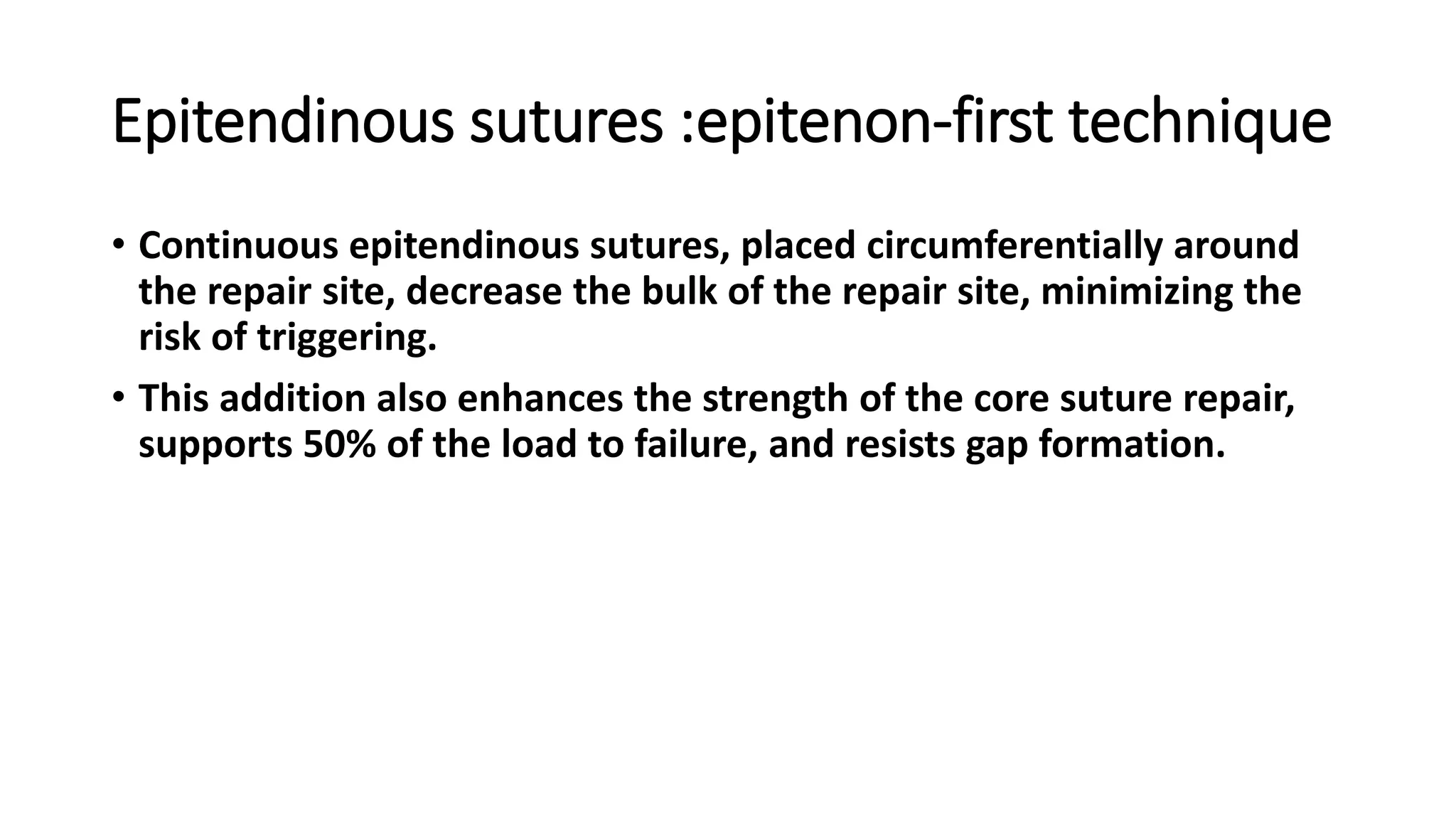 Flexor and extensor tendon injury | PPTX