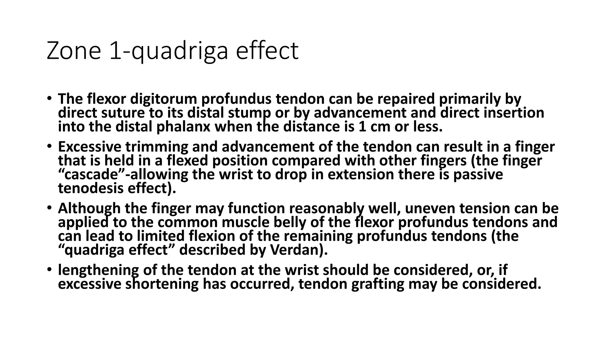 Flexor and extensor tendon injury | PPTX