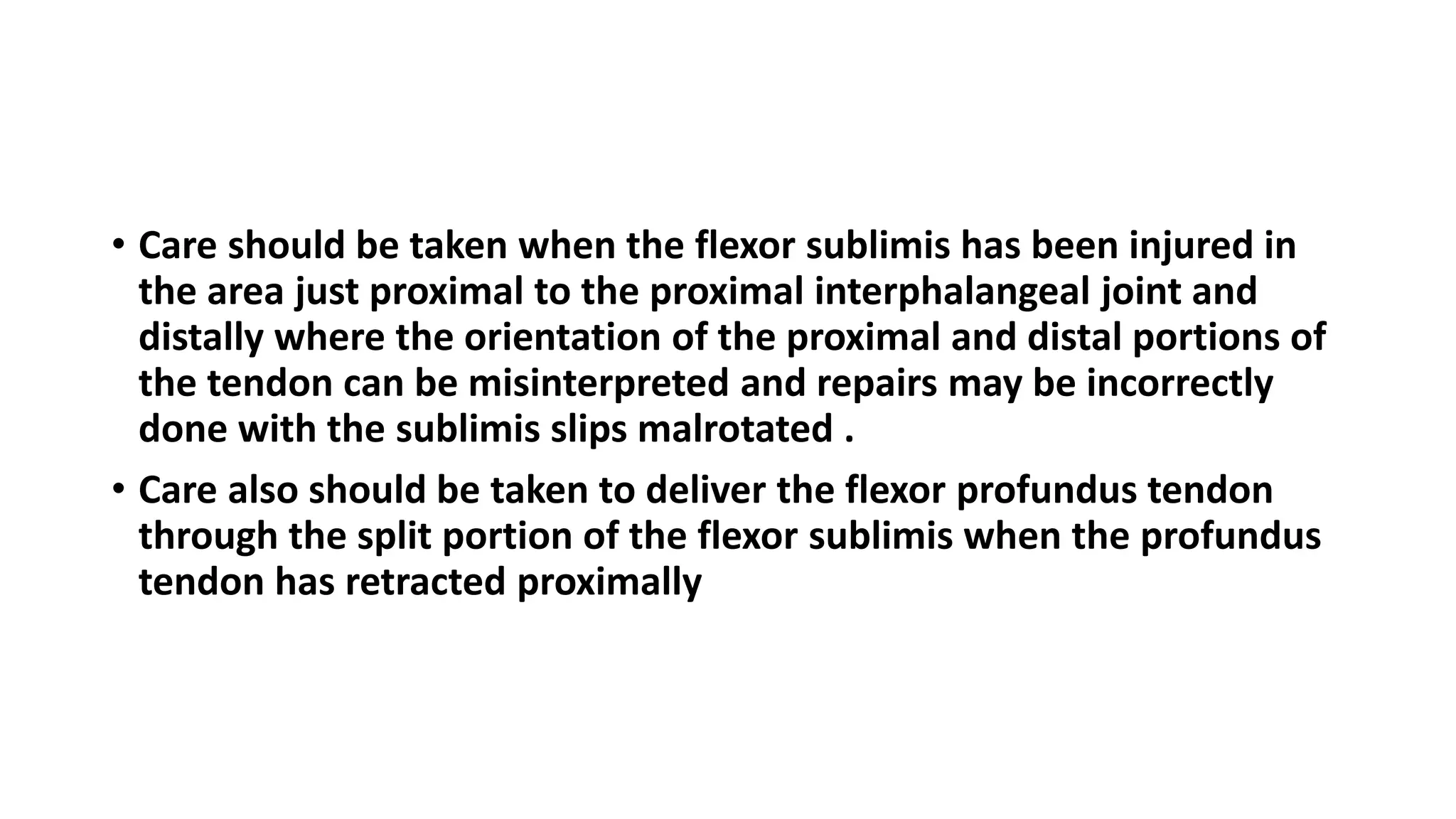 Flexor and extensor tendon injury | PPTX