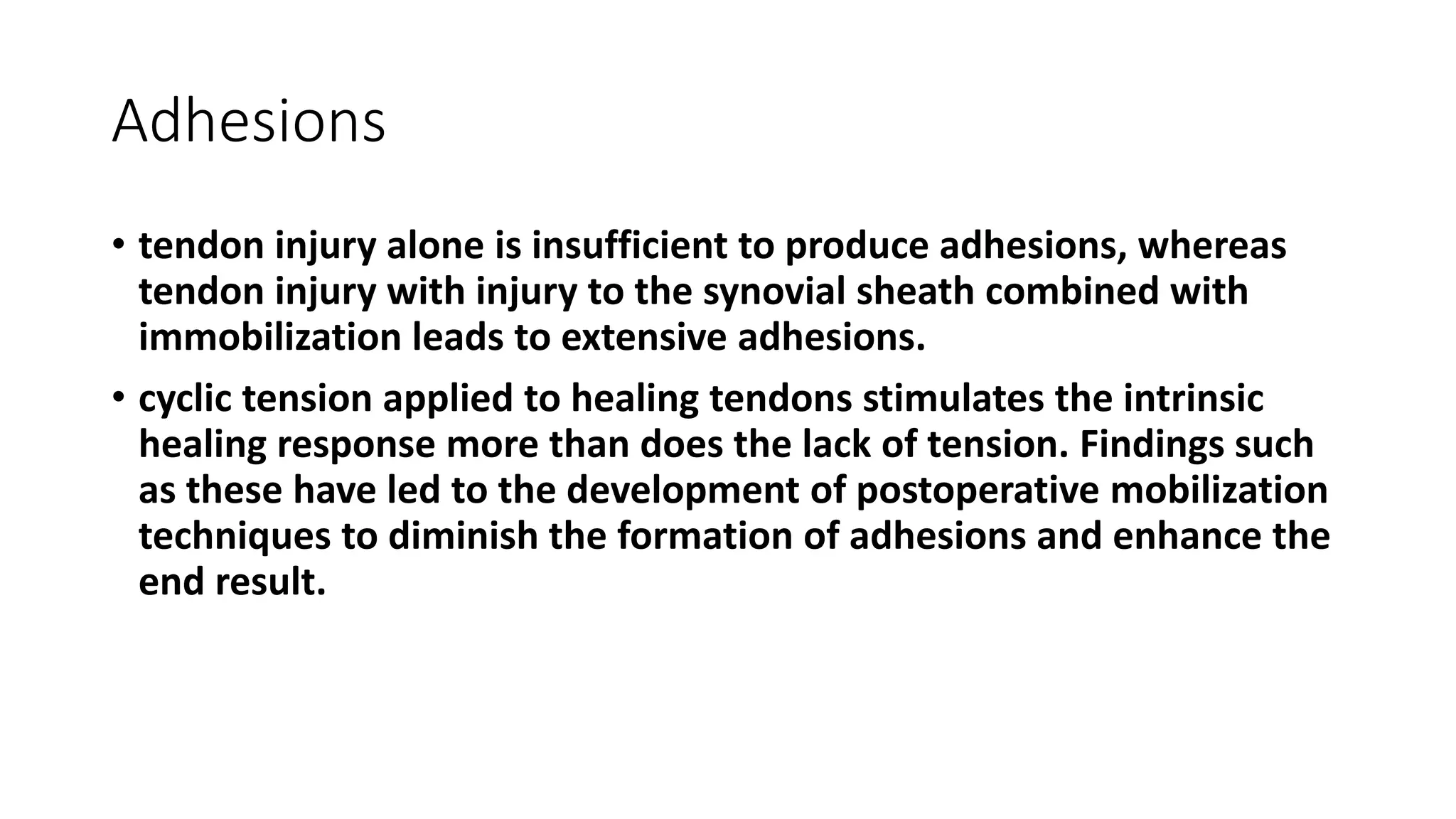 Flexor and extensor tendon injury | PPTX