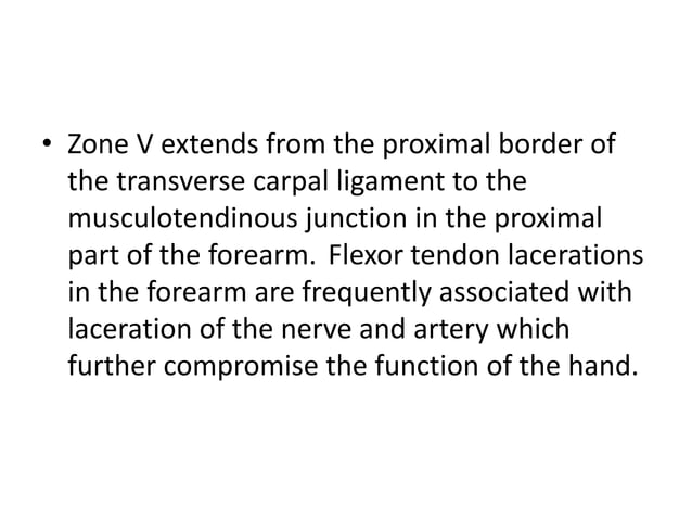 FLEXOR TENDON injury, fds,fdp,tendon injury | PPT