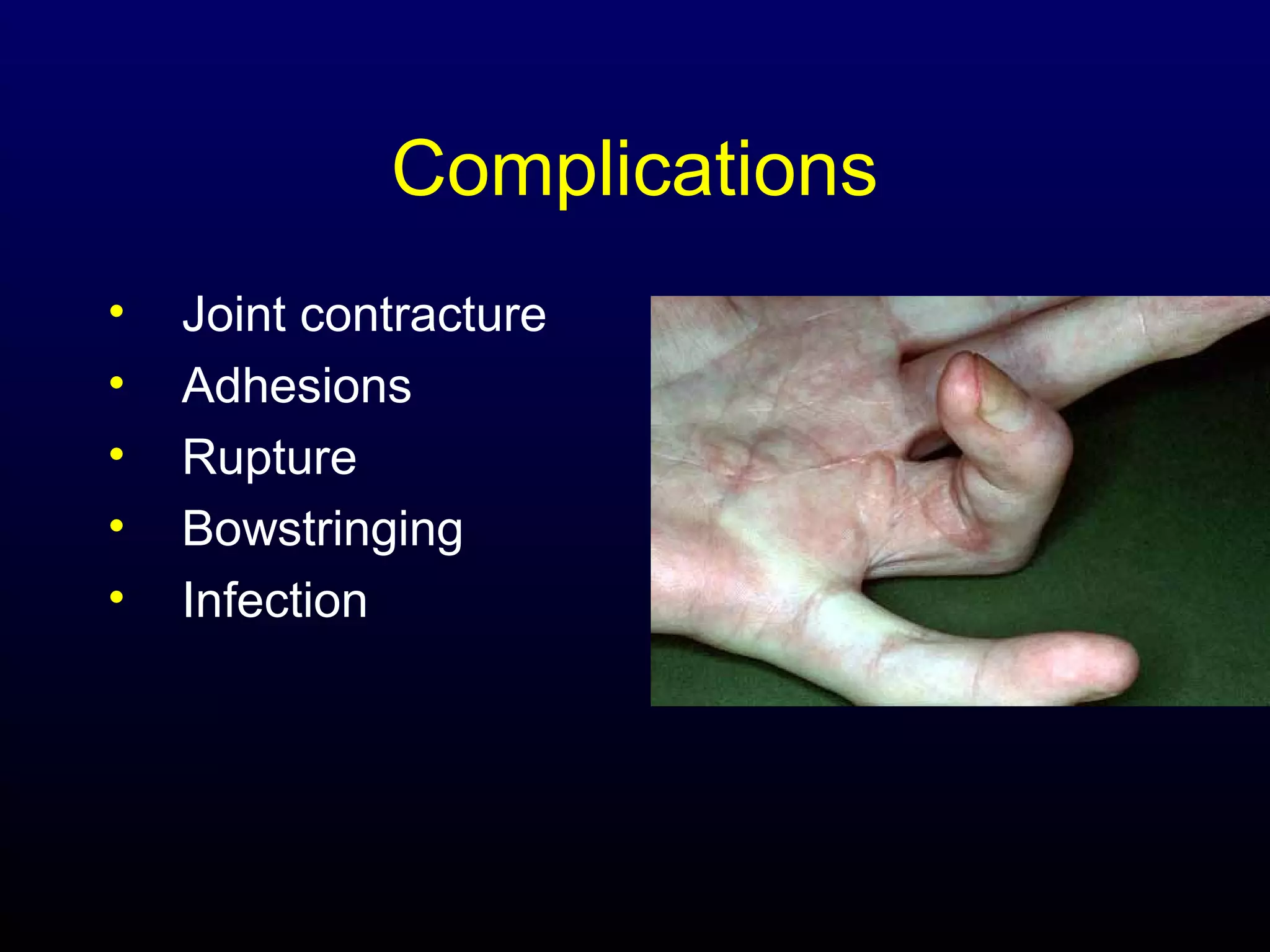 Flexor tendon injuries | PPT | First Aid | Injuries