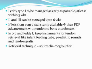 Flexor tendon injuries_UTSAV | PPT